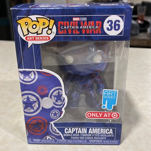 Funko | Toys | Funko Pop Civil War Captain America Art Series | Poshmark